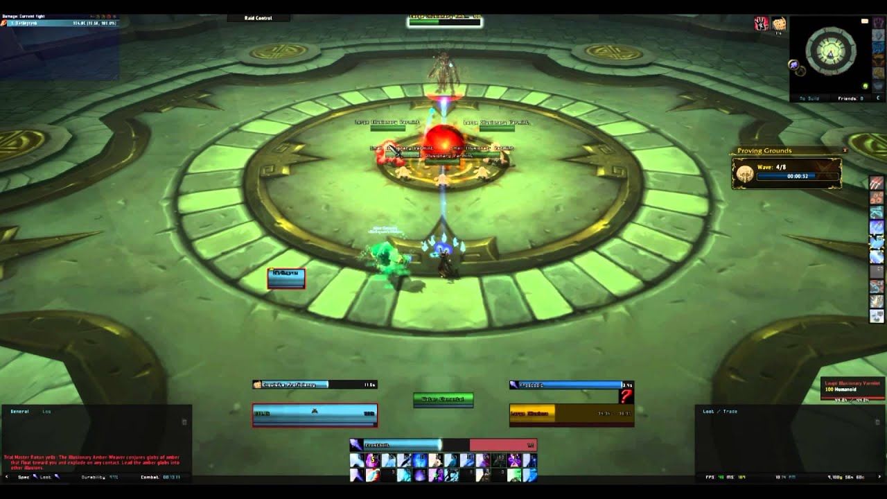 WoD Frost Mage Proving Grounds Bronze Silver - YouTube