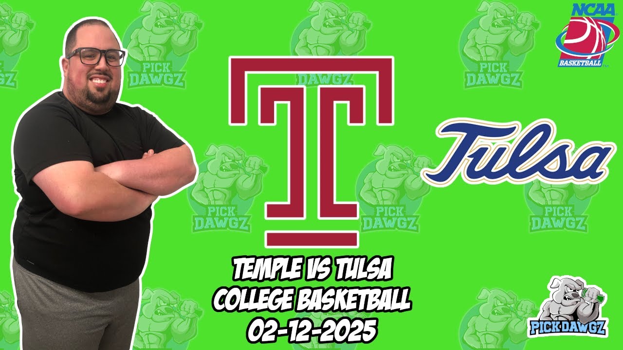 Temple vs Tulsa 2/12/25 Free College Basketball Picks and Predictions ...