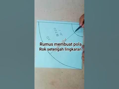 cara membuat pola Rok setengah lingkaran #shorts #videoshort - YouTube