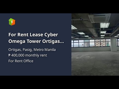 For Rent Lease Cyber Omega Tower Ortigas Center Pasig 500sqm - YouTube