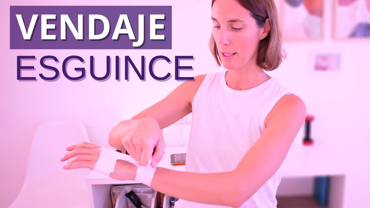 Cómo vendar la muñeca en el Esguince de muñeca | Fisiokorb - YouTube