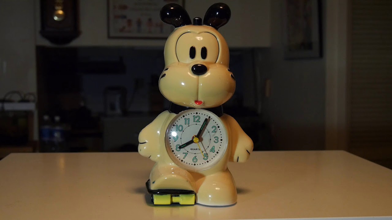 Skateboarding Dog Musical Alarm Clock from China - YouTube