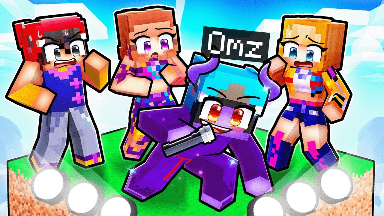 Surviving on One Block But I'm a KPOP DEMON HUNTER with Crazy Fan Girl ...