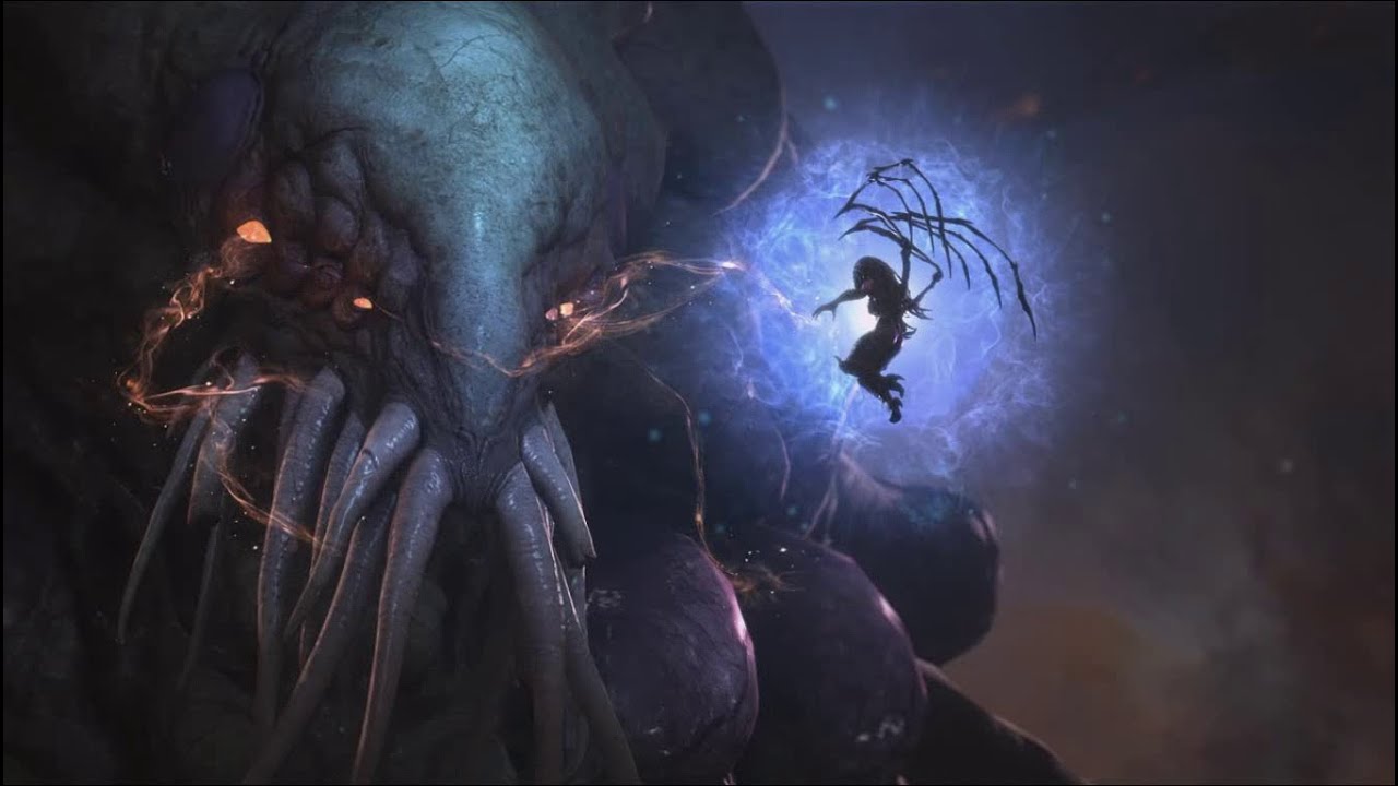 Превращение Керриган в Зел'Нага (Зел-Нага Xel'naga) - YouTube