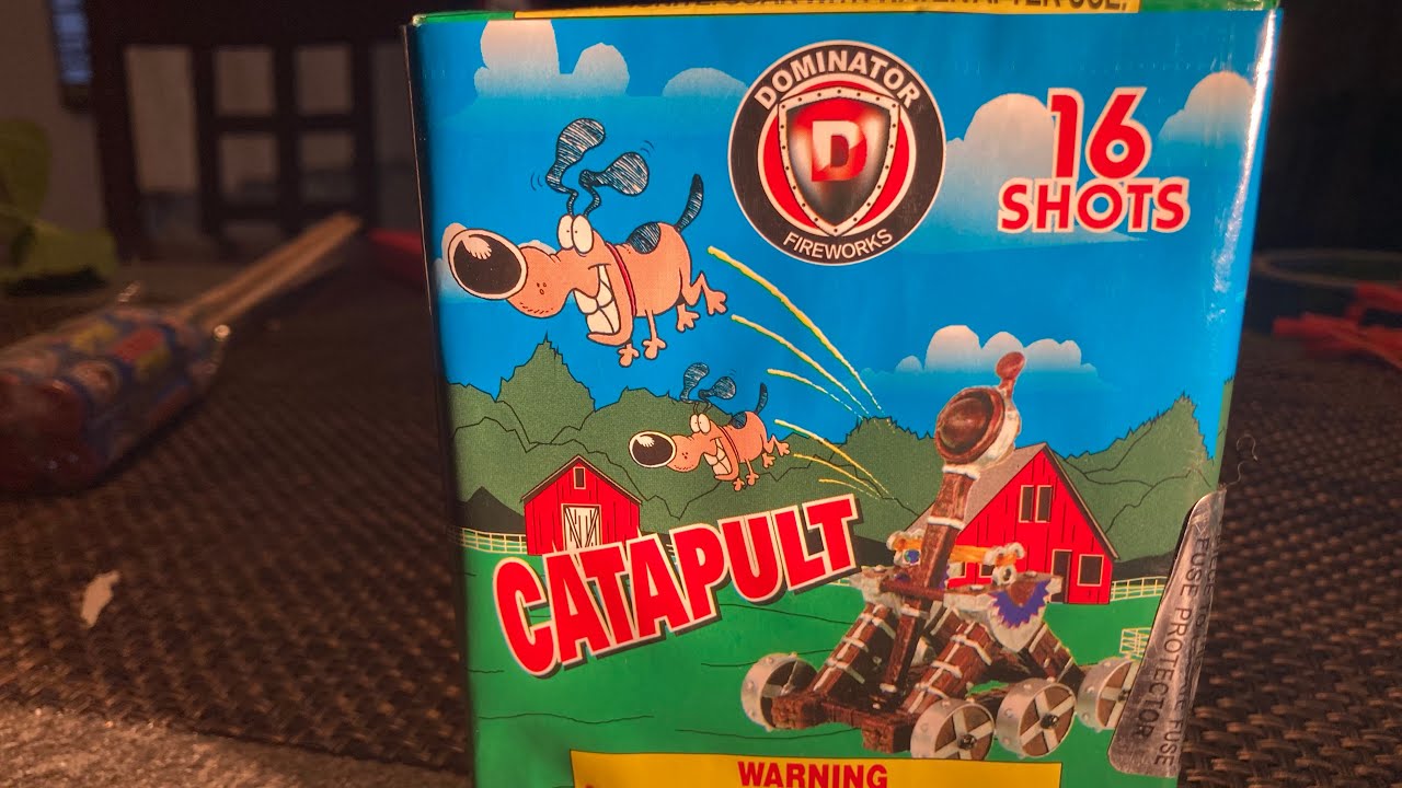 Catapult 16 Shots By Dominator Fireworks - YouTube