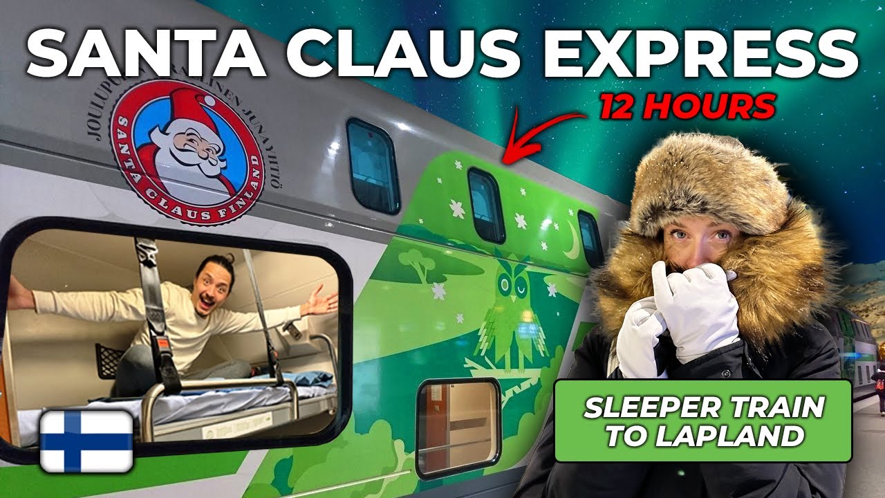 Overnight Artic Circle Sleeper Train FULL TOUR - Helsinki to Lapland ...