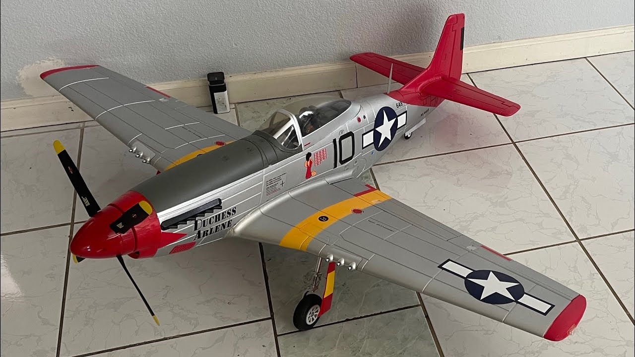 FMS P-51 D Mustang 1450mm V8 on 6s 4500mAh Lipo battery (Flights) - YouTube