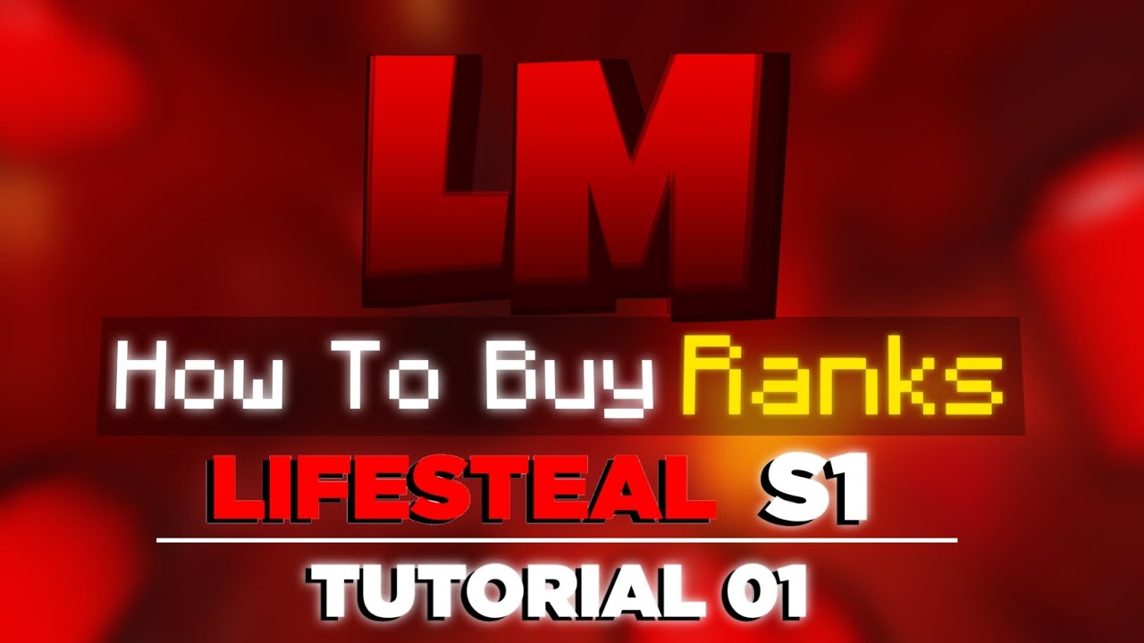 How to Buy Ranks In LIFEMC | LIFESTEAL SEASON 1 - YouTube