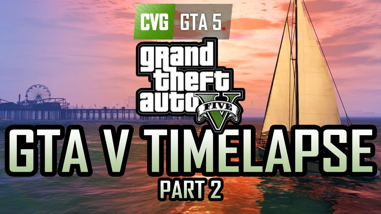 GTA 5 A day at the Vinewood Sign (GTA V Timelapse) - YouTube