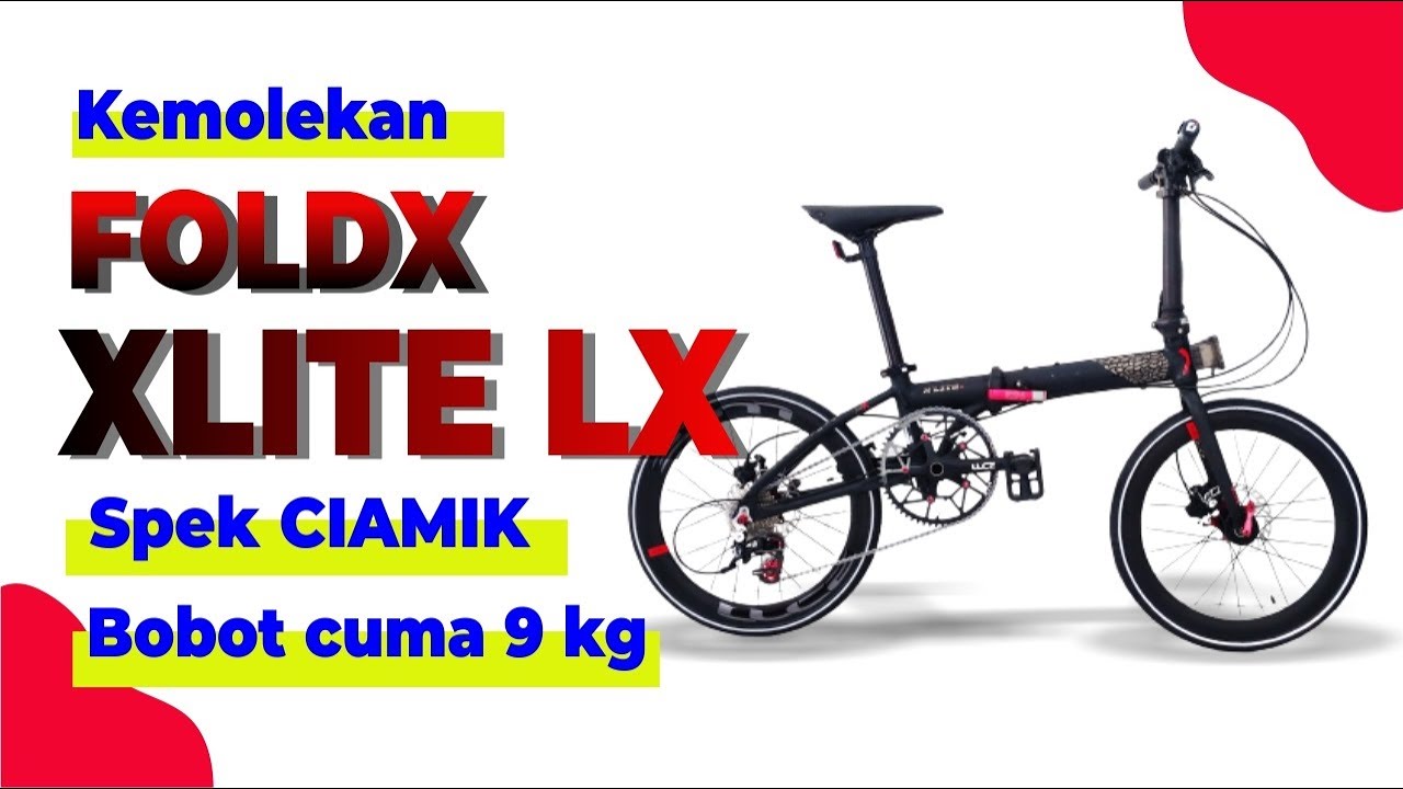 FOLDING BIKE FOLDX XLITE LX 451 - YouTube