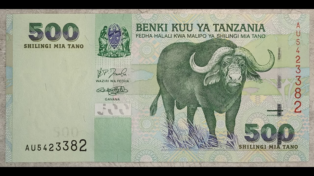 TANZANIA - TANSANIA - 500 - SHILLINGI - 2003 - BANKNOTES - FIAT ...