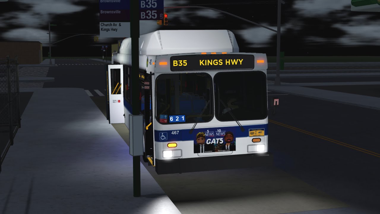 Roblox MTA| 2011 C40LF CNG Low Floor #467 B35 Bus to Kings Highway via ...