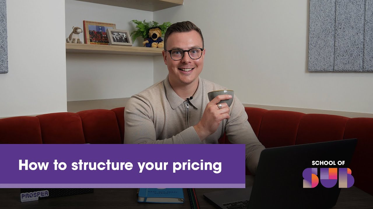 How to structure your pricing - YouTube
