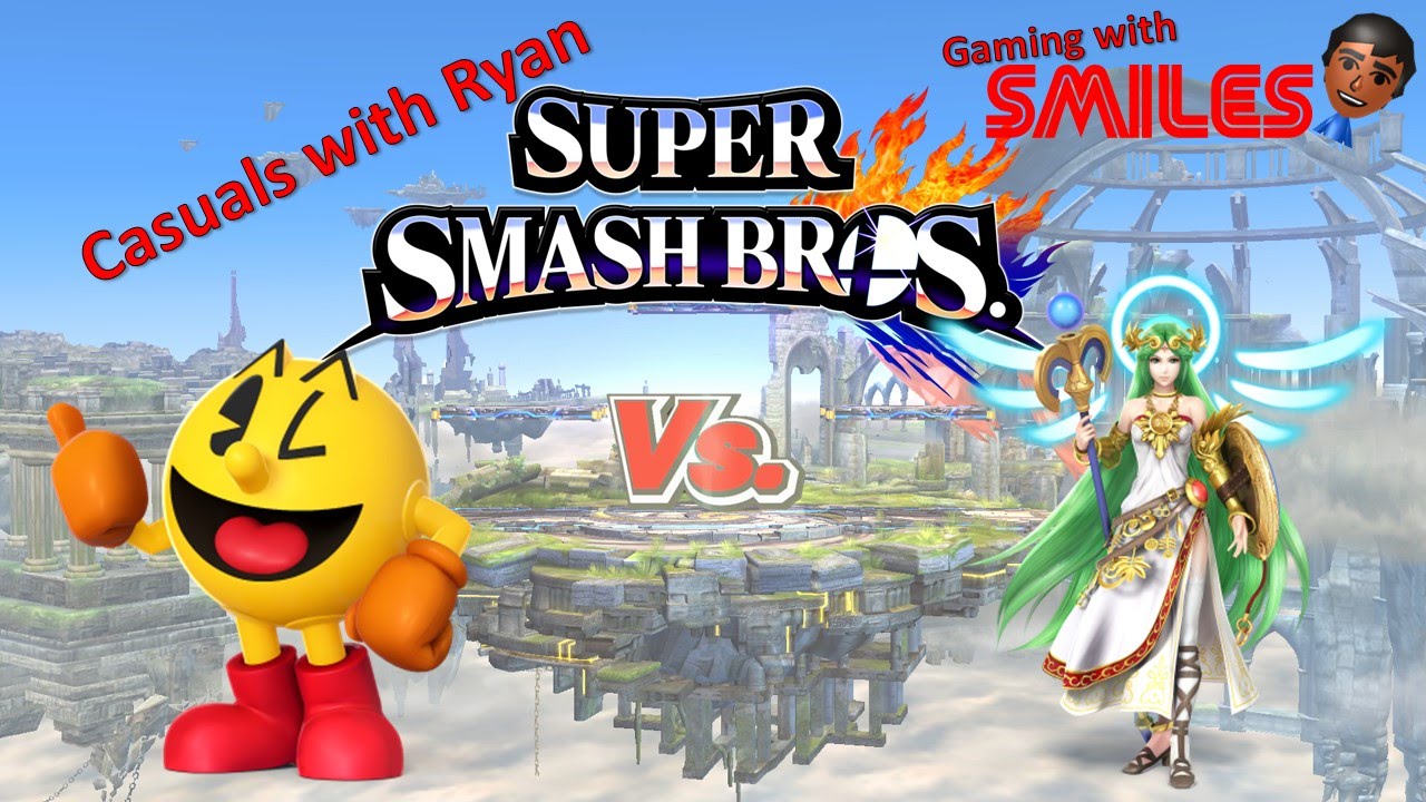 SSB4 Casuals: Pac-Man (Smiles) vs. Palutena (Ryan) - YouTube