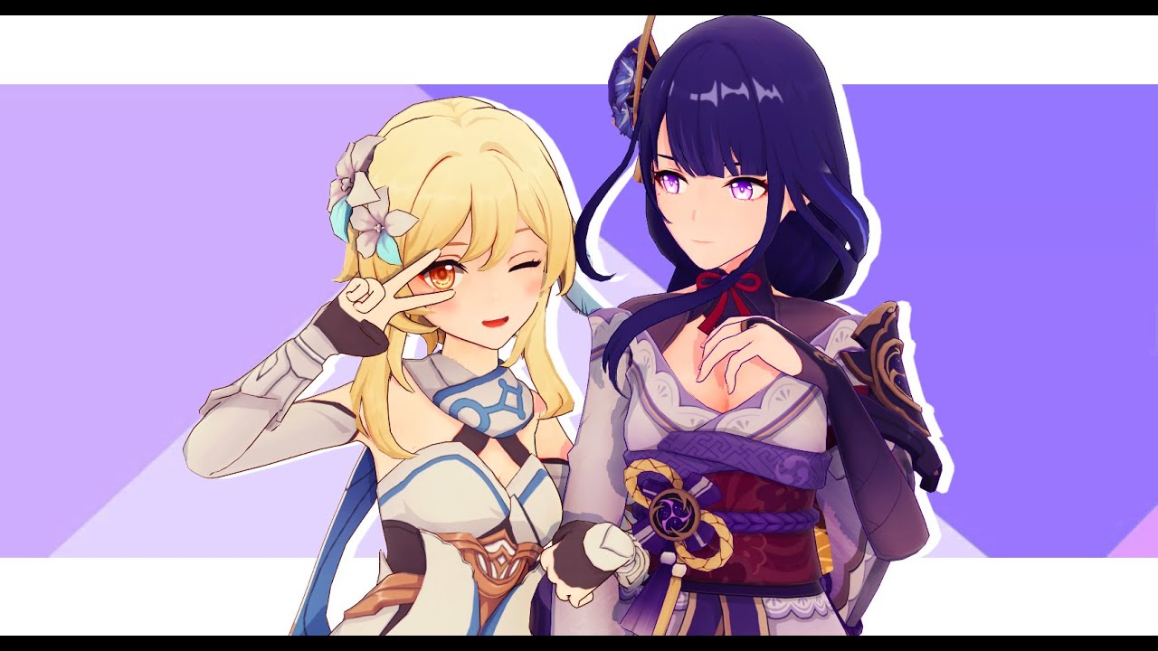 【Genshin Impact MMD】Getcha!【Lumine & Raiden】 - YouTube