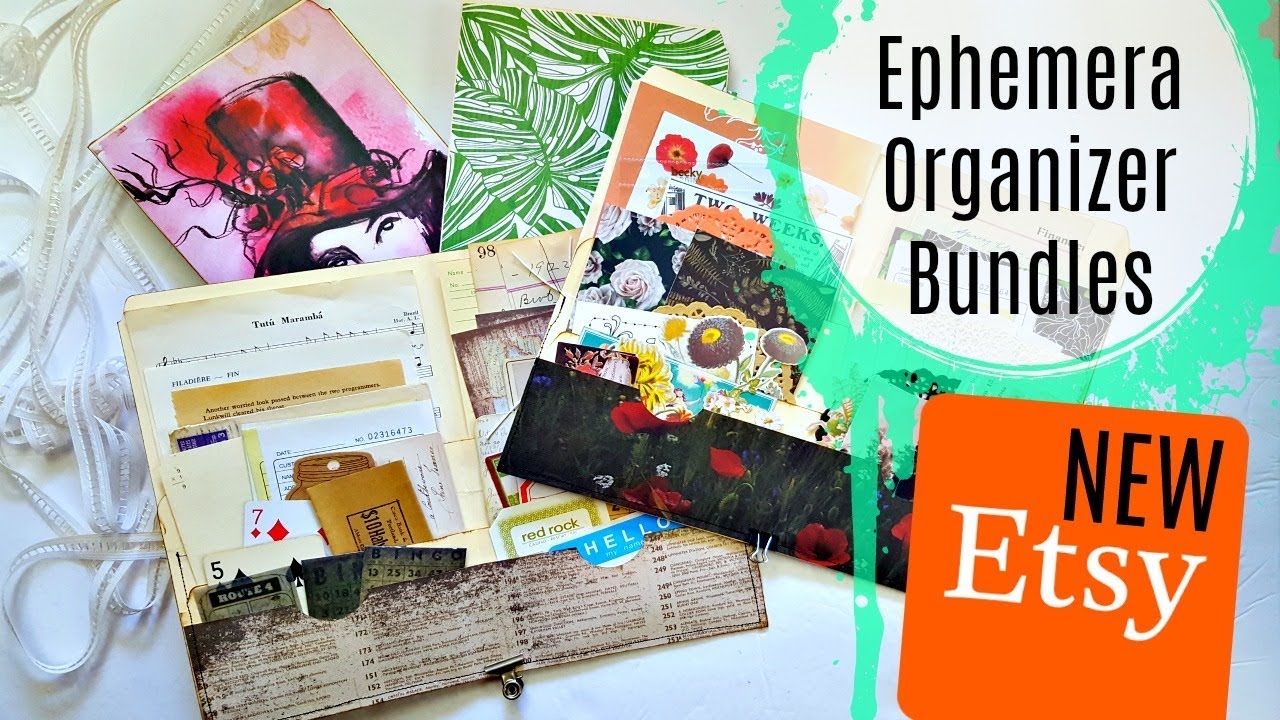 Ephemera Pack & Organizers : New Products on Etsy! (SOLD) - YouTube