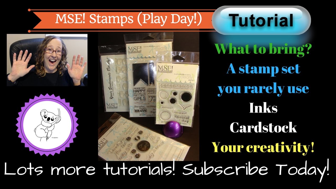 MSE! (My Sentiments Exactly!) Stamps Creating greeting cards with clear ...