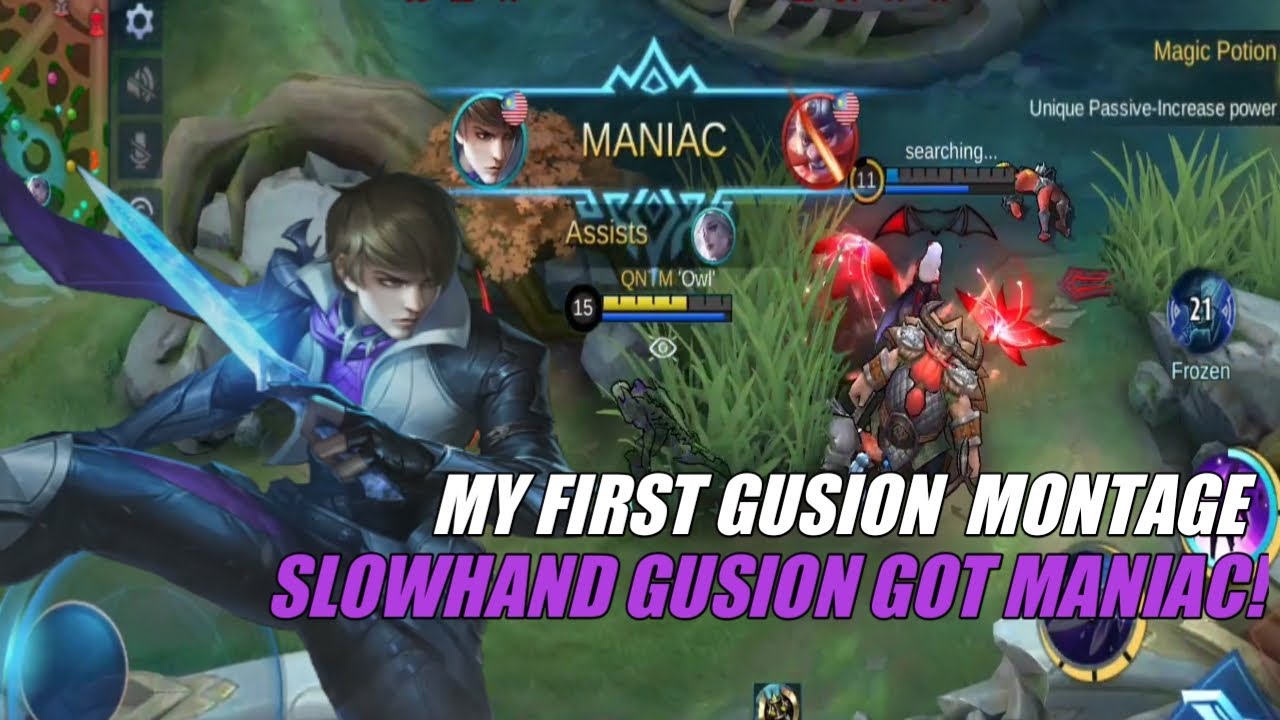 THE ULTIMATE GUSION MONTAGE#1 | HOW TO GET MANIAC WITH SLOWHAND GUSION ...