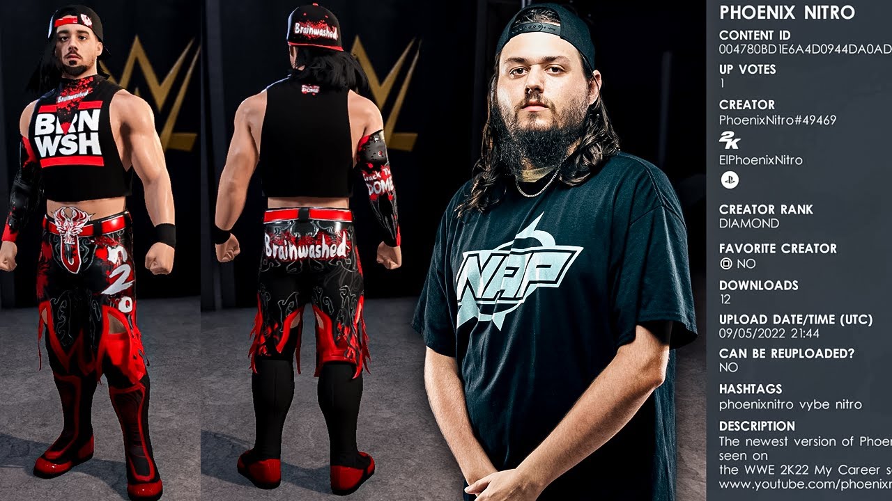 How To Download Phoenix Nitro On WWE 2K22! - YouTube