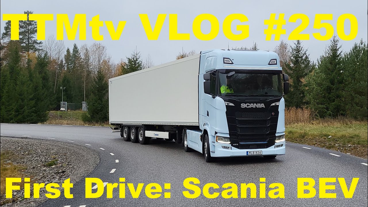 TTMtv VLOG #250 - Eerste rit Scania BEV 45S/45R - YouTube