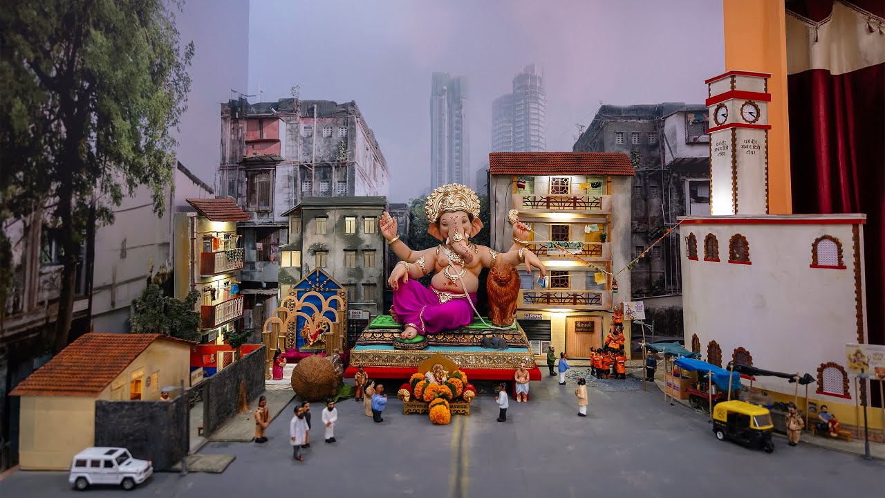 Anand Dighe & Tembhi Naka | Home Ganpati Decoration 2023 - YouTube