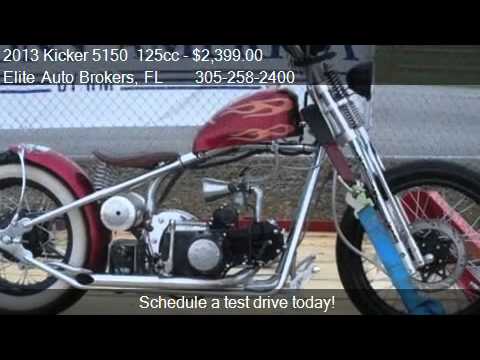 2013 Kicker 5150 125cc oldskool Bobber for sale in MIAMI, - YouTube
