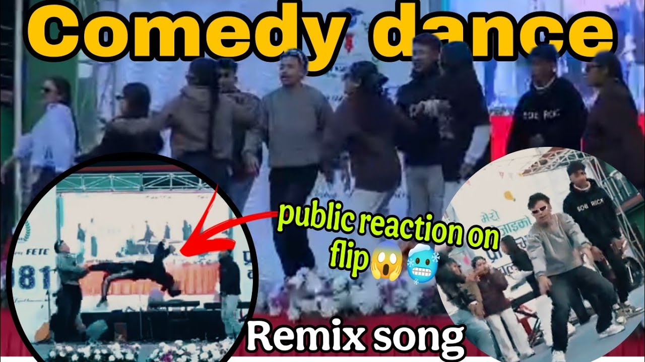 COMEDY DANCE ON REMIX SONG BY BOYS AND GIRLS 🔥 रमाइलो नाचको प्रस्तुति😍😱 ...