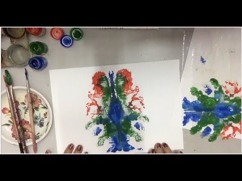 PART 2 | Texture Design Painting Using Poster Colours | Easy Colour Fun ...