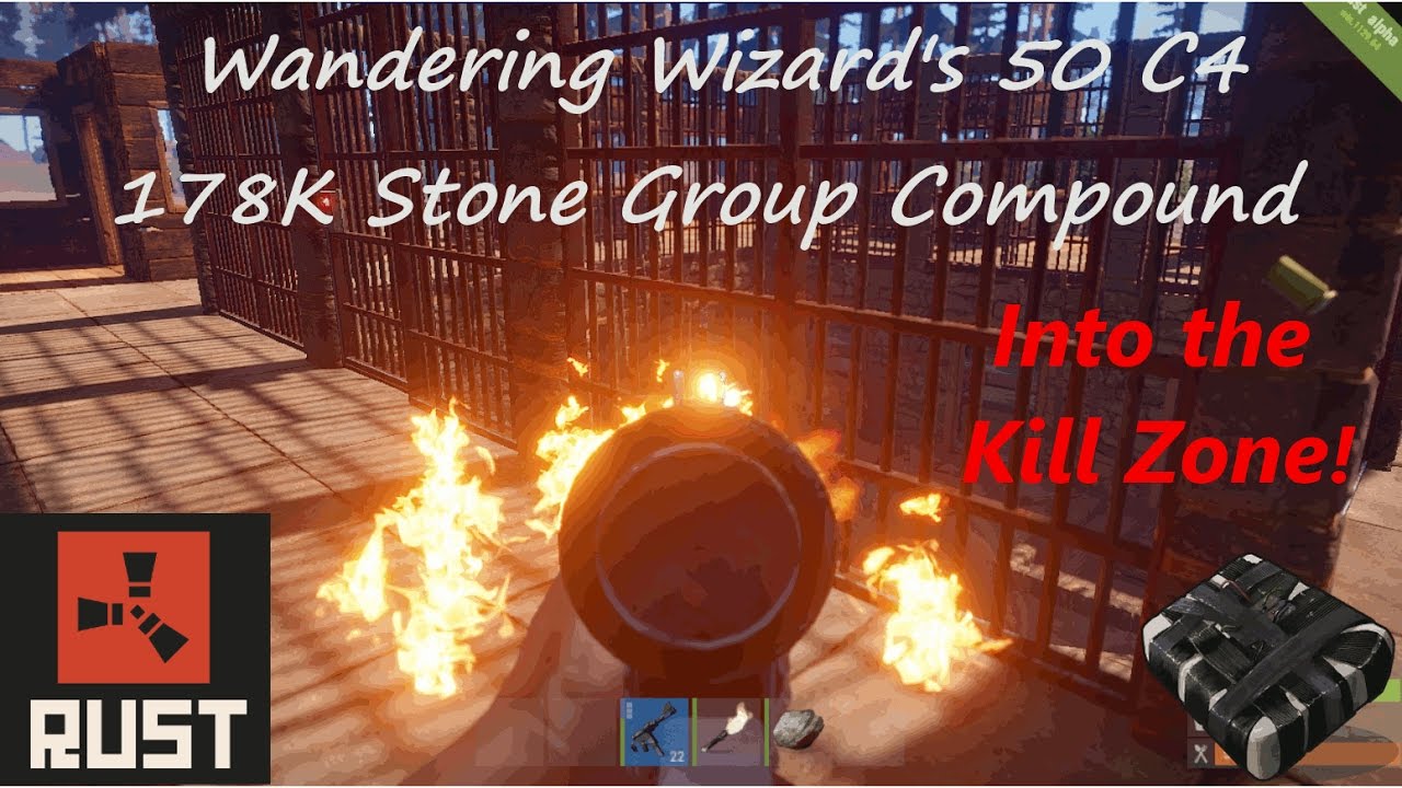Wizard's Group Compound: 178K Stone, 17K Metal, 50 C4 Rust Base (With ...