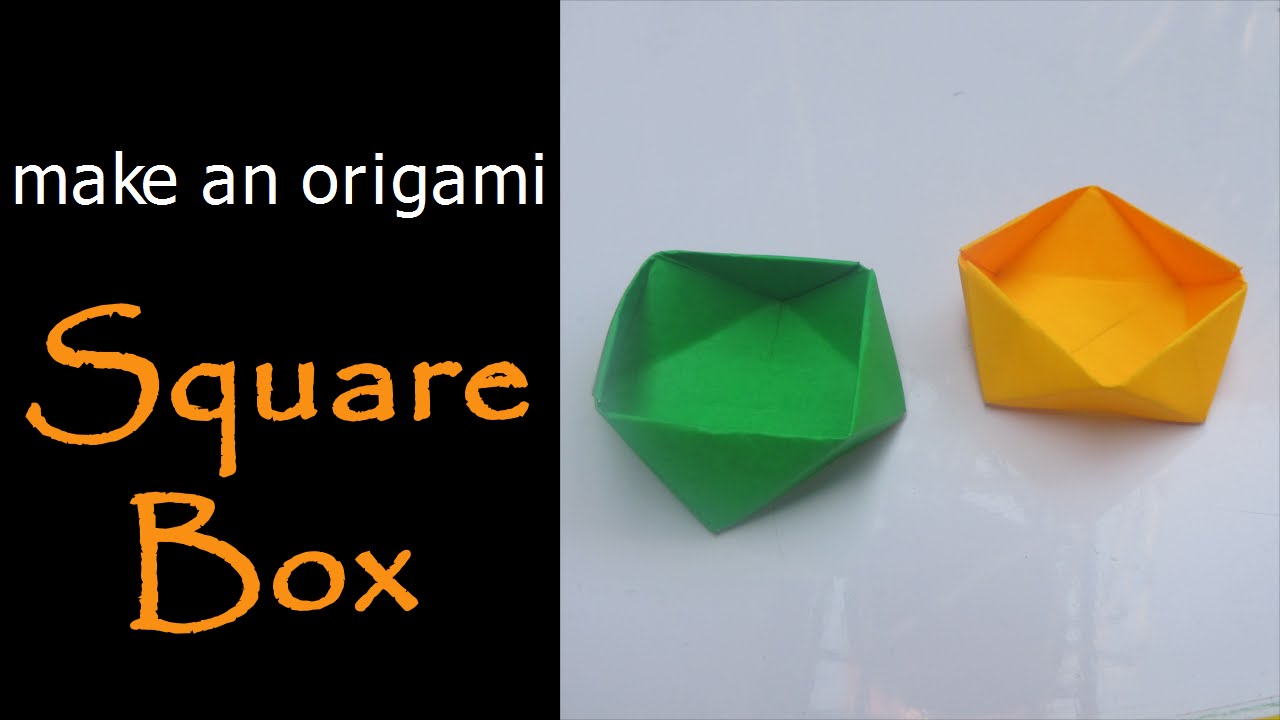 @ Make an Origami Square Box #2 - YouTube