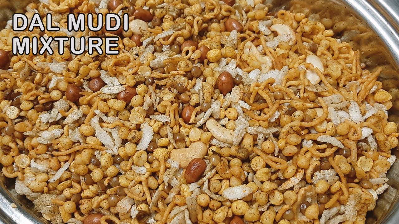 Dalmudi Mixture Recipe|| స్వీటీ షాప్ స్టైల్ దాల్ ముడి మిక్సచర్ || - YouTube