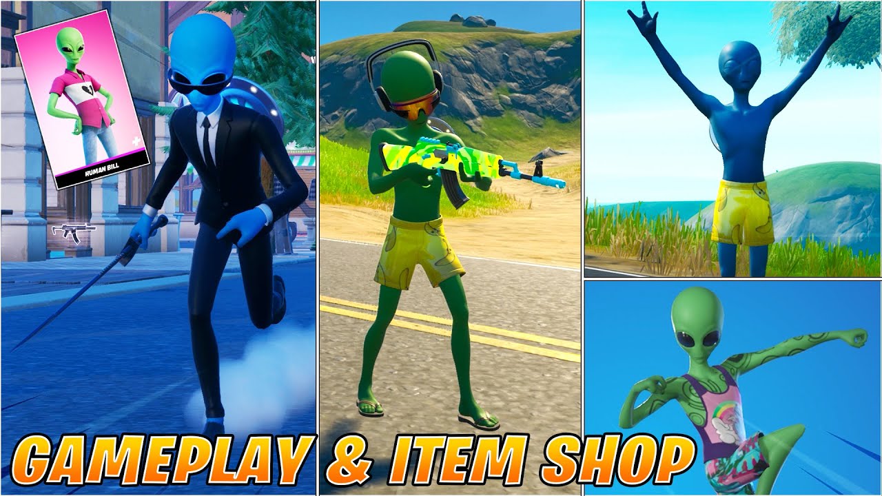 *NEW* LEAKED Human Bill Skin Item Shop, Locker & Gameplay Showcase ...