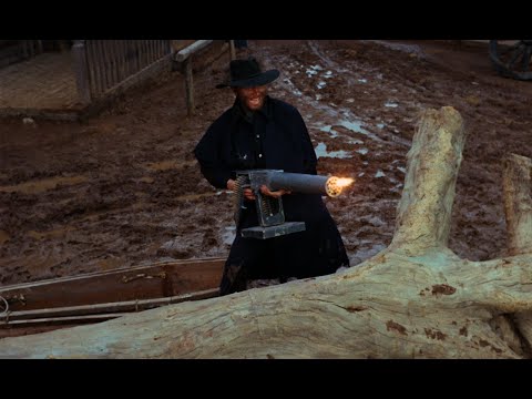 Django 1966 Machine gun scene 4K