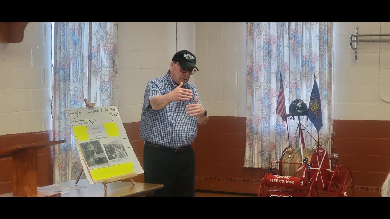 A Trip Downtown: 100 Block Main Street Slatington - 1862-1952 - YouTube