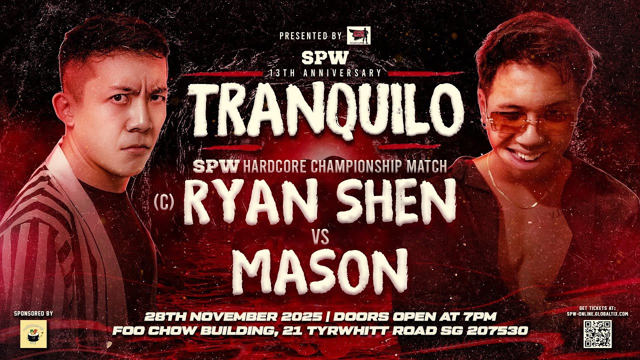 Ryan Shen (c) vs Mason | SPW Hardcore Championship Match | Tranquilo ...