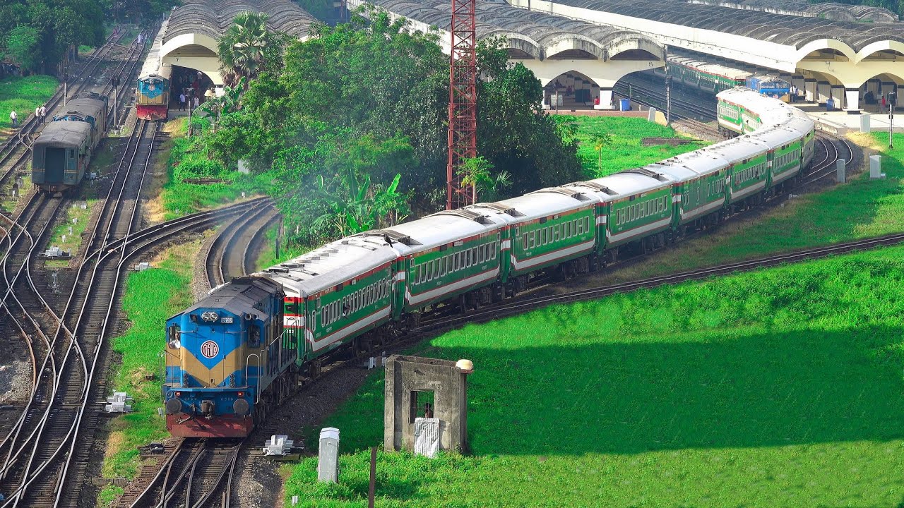 PT INKA Train Nilsagar Express (নীলসাগর এক্সপ্রেস ট্রেন) hauled by ALCO ...