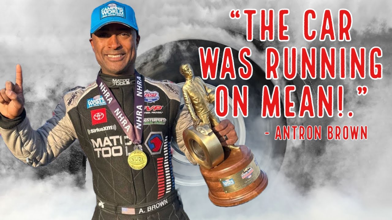 Antron Brown: "The car was running on MEAN!" - YouTube