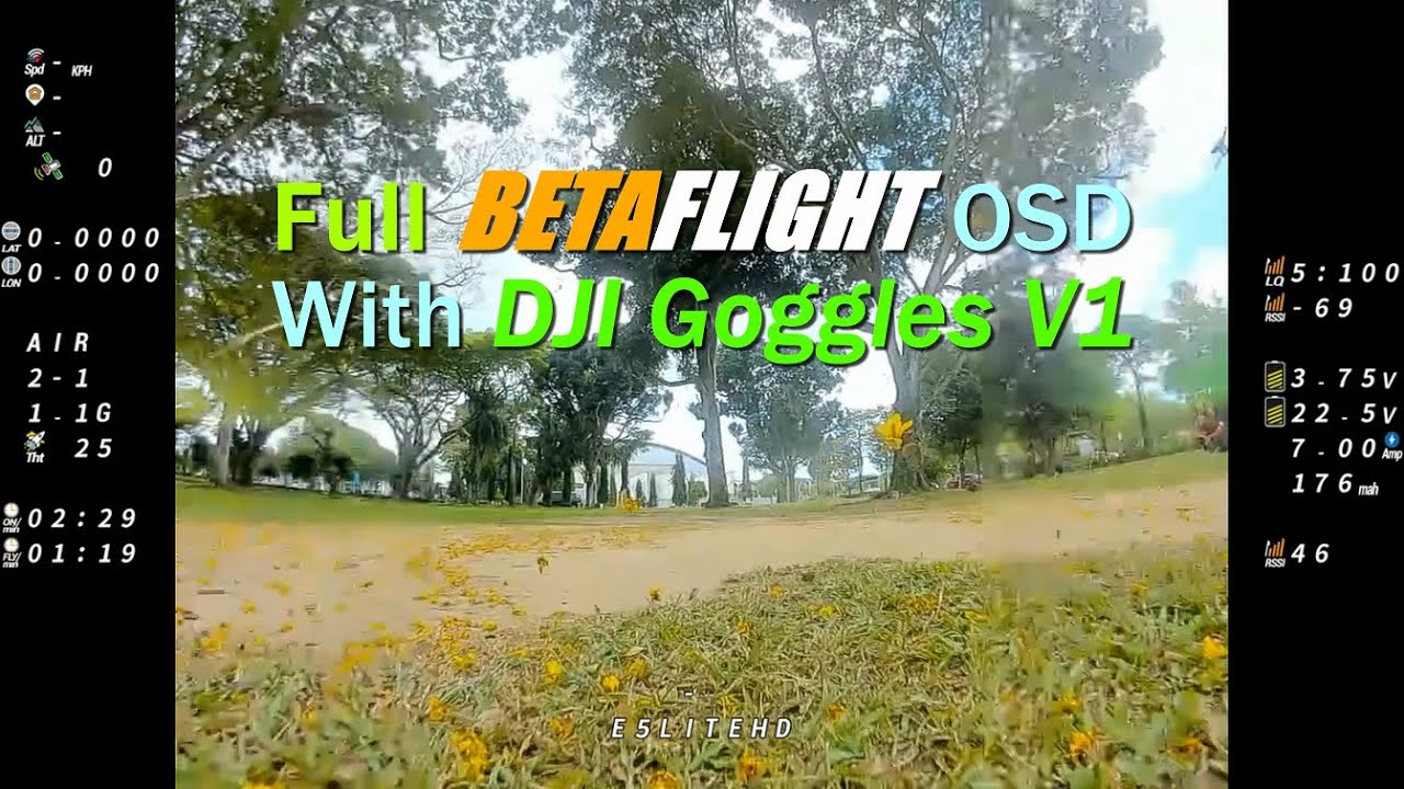 Betaflight 4.4 High Definition OSD on Goggles V1 | Tree Gaps Rip - YouTube