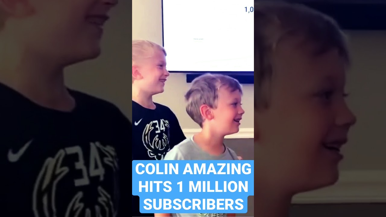 COLIN AMAZING HITS 1 MILLION SUBSCRIBERS - YouTube