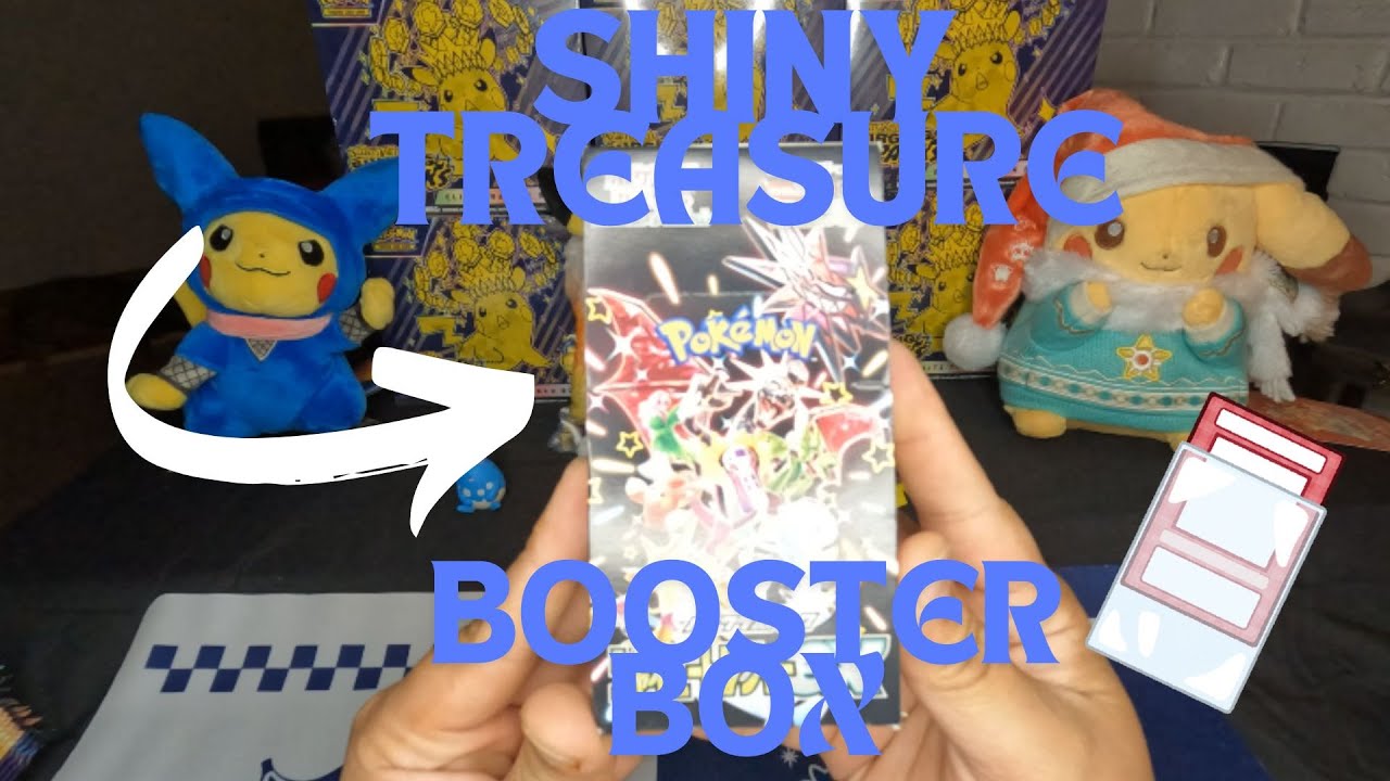 Shiny treasure booster box opening from Japan - YouTube
