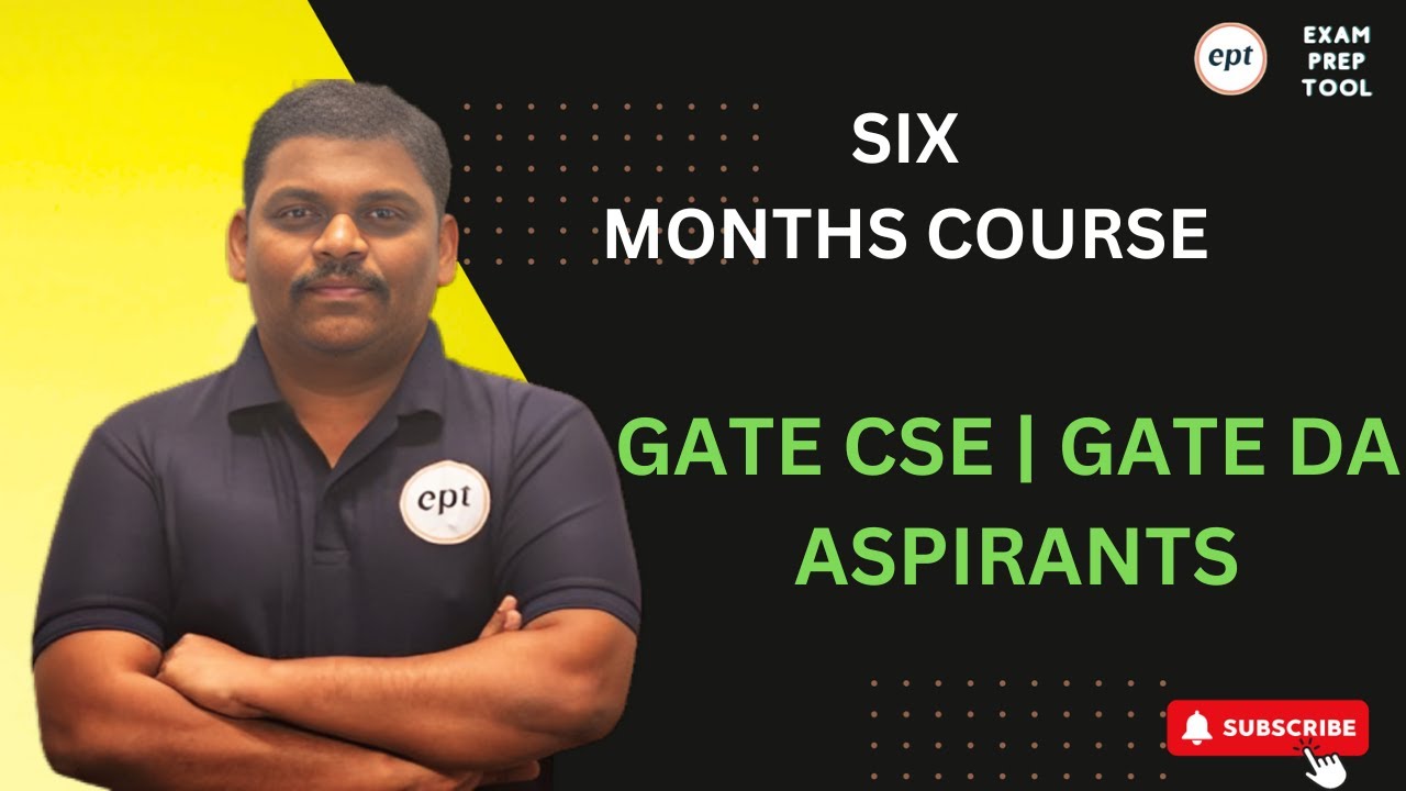 SIX MONTHS COURSE FOR GATE CSE | GATE DA - YouTube