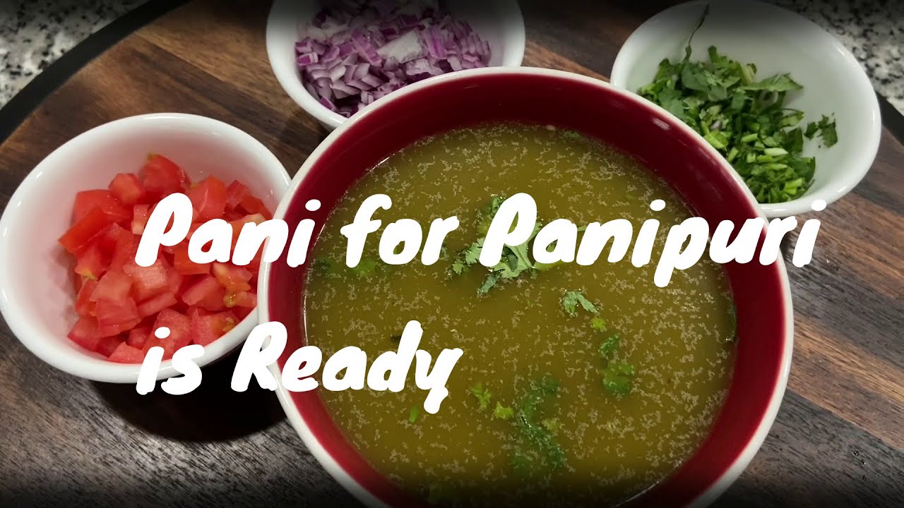 Street Style Pani for Pani puri Recipe | Pani puri recipe | Pani Puri ...