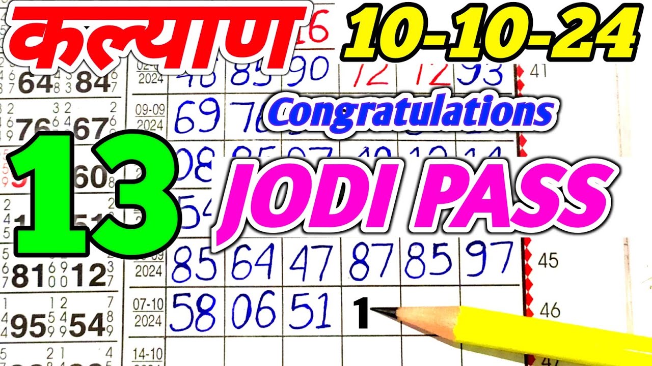Kalyan Today 10-10-2024 | Kalyan Single Jodi | Satta Matka Net | Fix Open & Jodi | Line Tricks ...