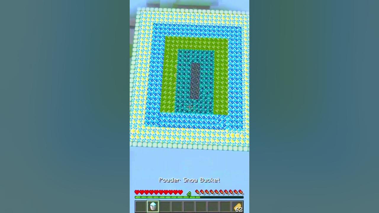 Minecraft Powder Snow Bucket Clutch | MrHarry | #shorts - YouTube