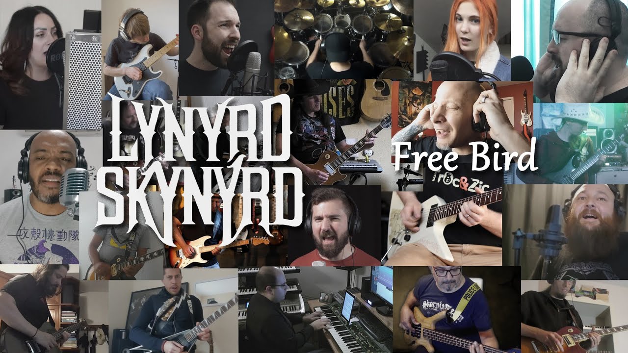 Lynyrd Skynyrd - Free Bird full cover collaboration with 22 musicians ...