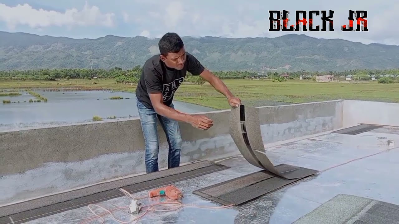CARA PEMASANGAN ATAP BITUMEN - YouTube