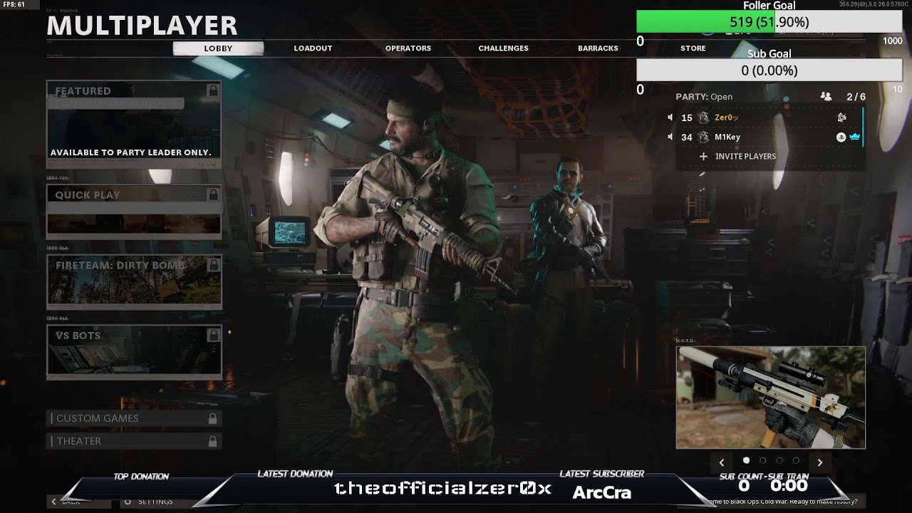 2nd COD stream with my new 165hz monitor - YouTube