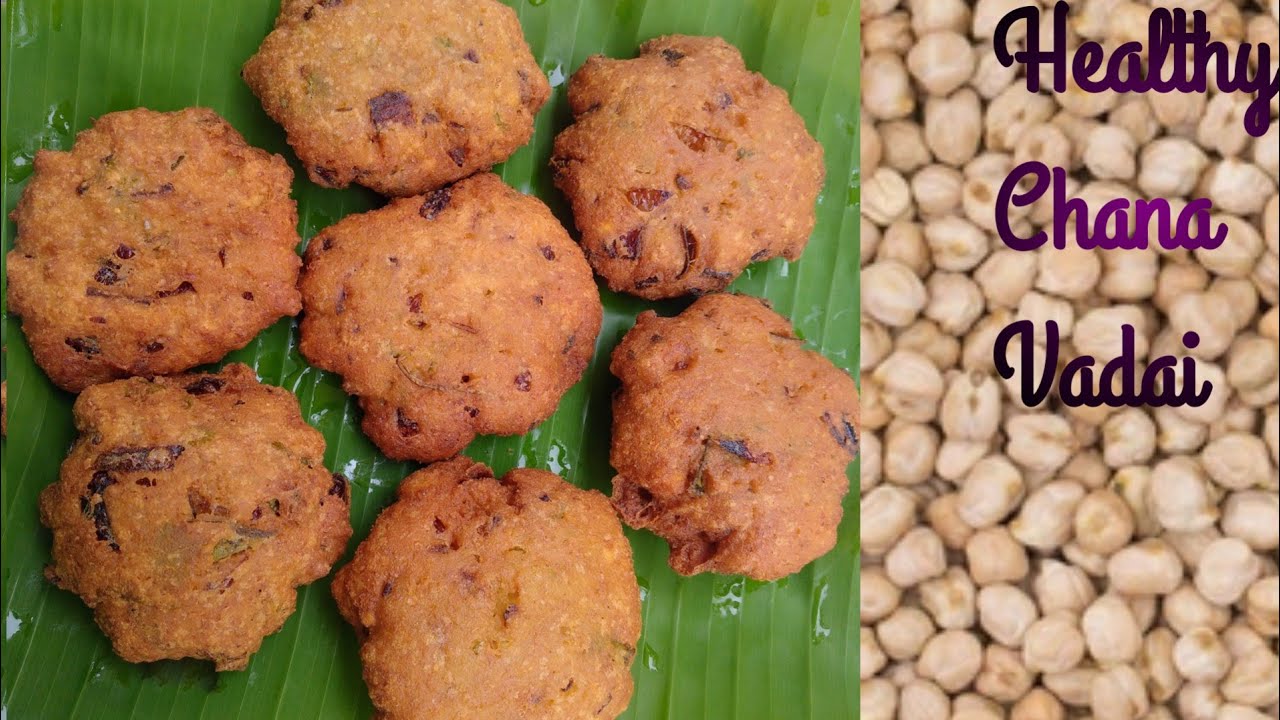 Healthy Chana Vadai Recipe/White Kondaikadalai Vadai/White Muyukadalai ...