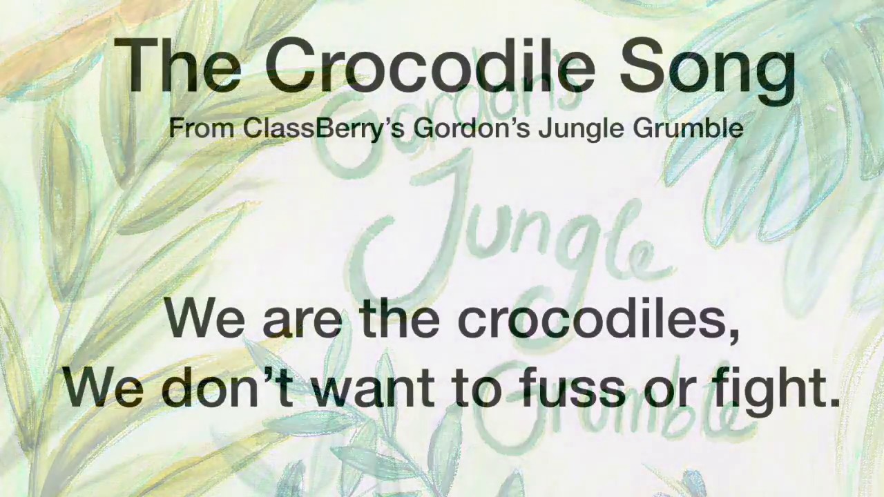 Crocodile Simple Song for kids-Jungle Grumble show - YouTube