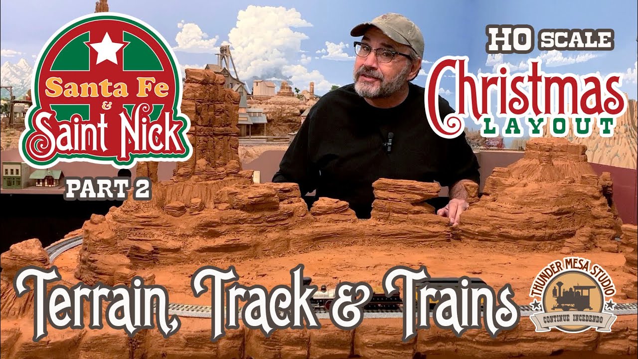 HO Christmas Layout | Terrain, Track & Trains | SF&SN Part 2 - YouTube
